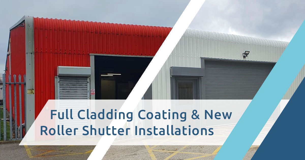 Full Redecoration & Steel Cladding Coating at Warrington Industrial Unit